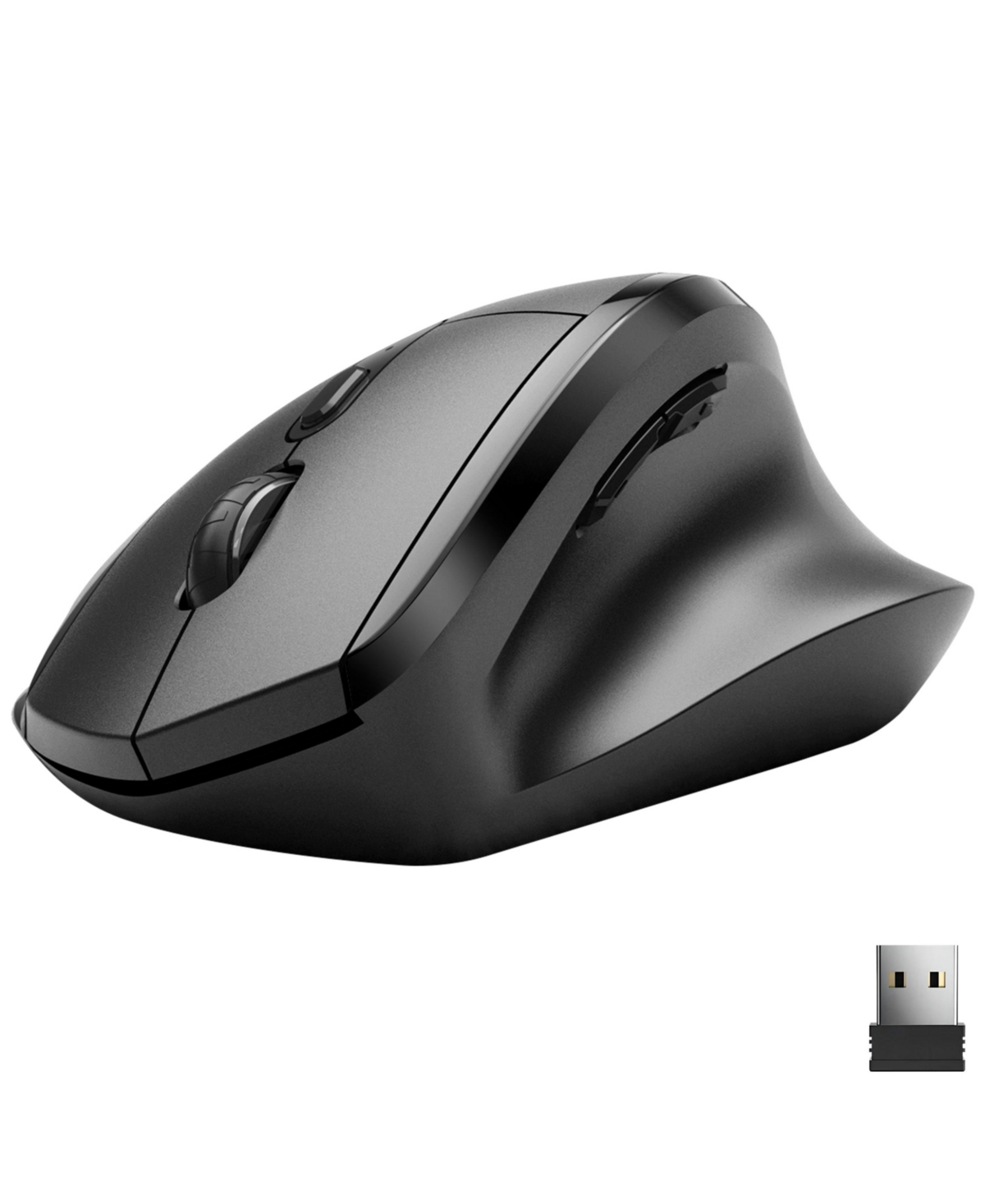 Delton S30 Ergonomic Wireless Optical Mouse  3 Adjustable Dpi (DMERGS30-wb) - Black