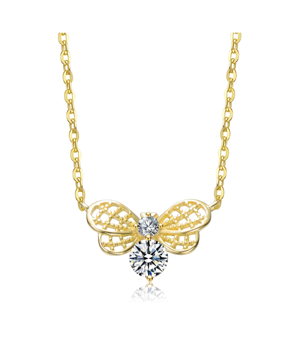 Click here for Rachel Glauber 14K Gold Plated with Clear Cubic Zi... prices