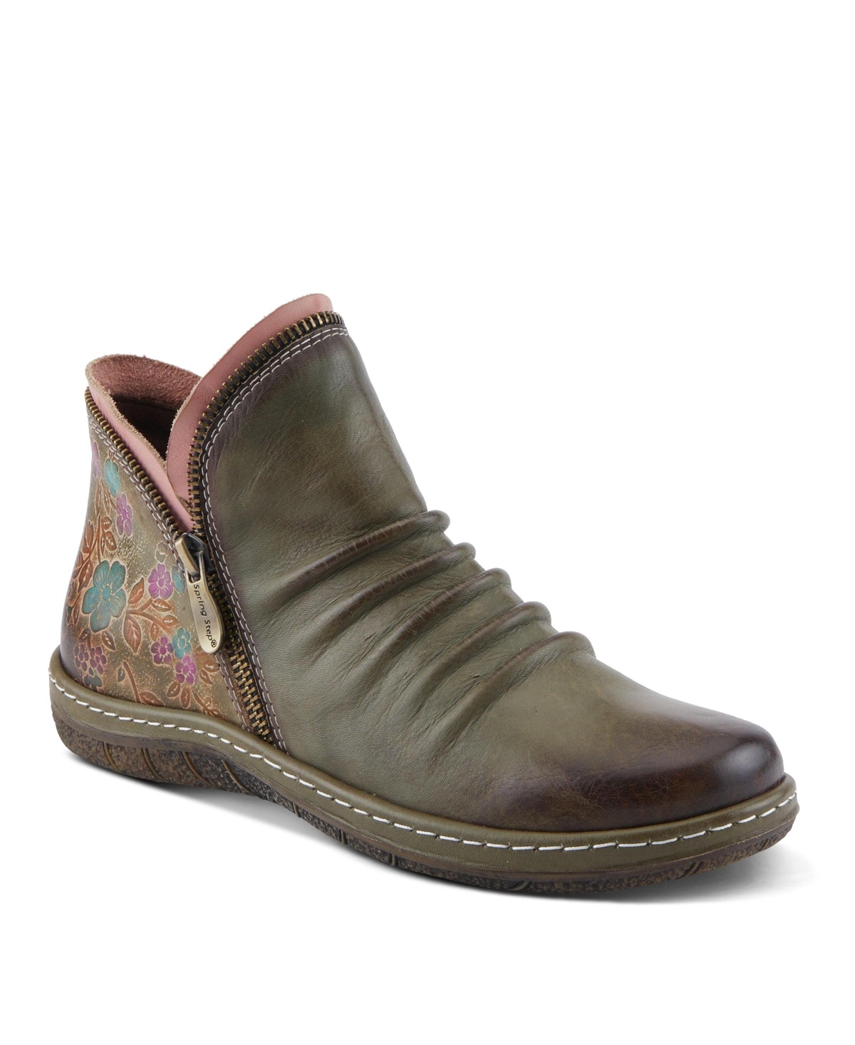 Click here for LArtiste Womens Chesapeake Hand-Painted Leather Bo... prices