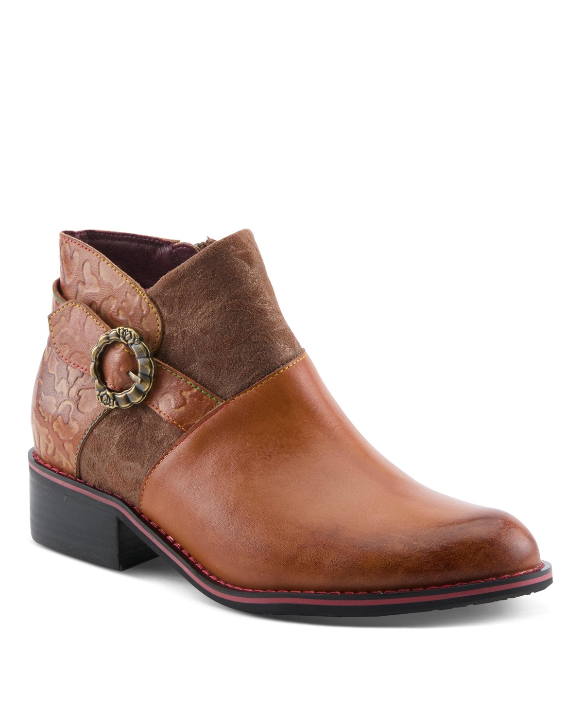 Click here for LArtiste Womens Tiatia Hand-Painted Leather Ankle... prices