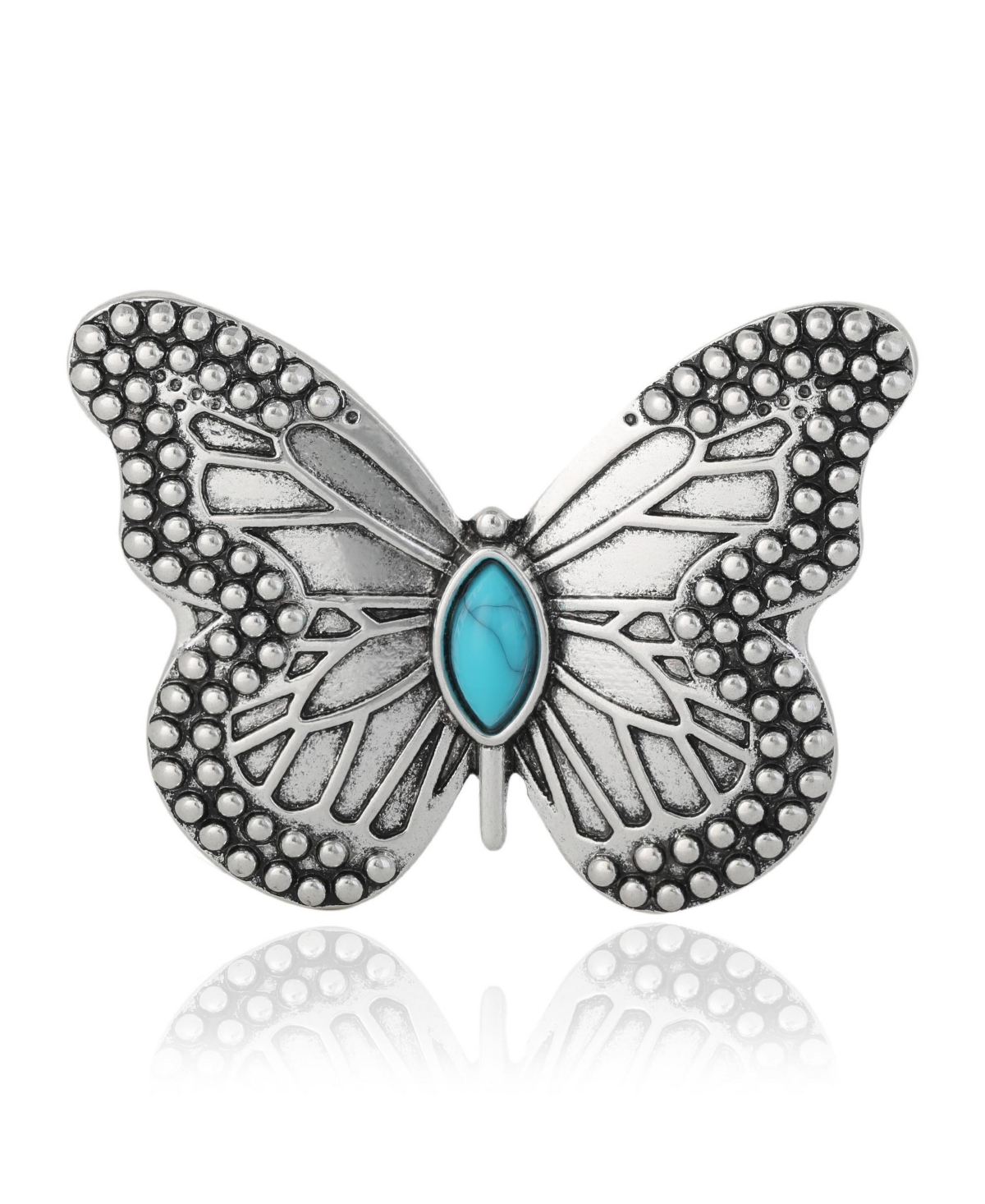 Click here for Jessica Simpson Silver Antique Butterfly Pin with... prices