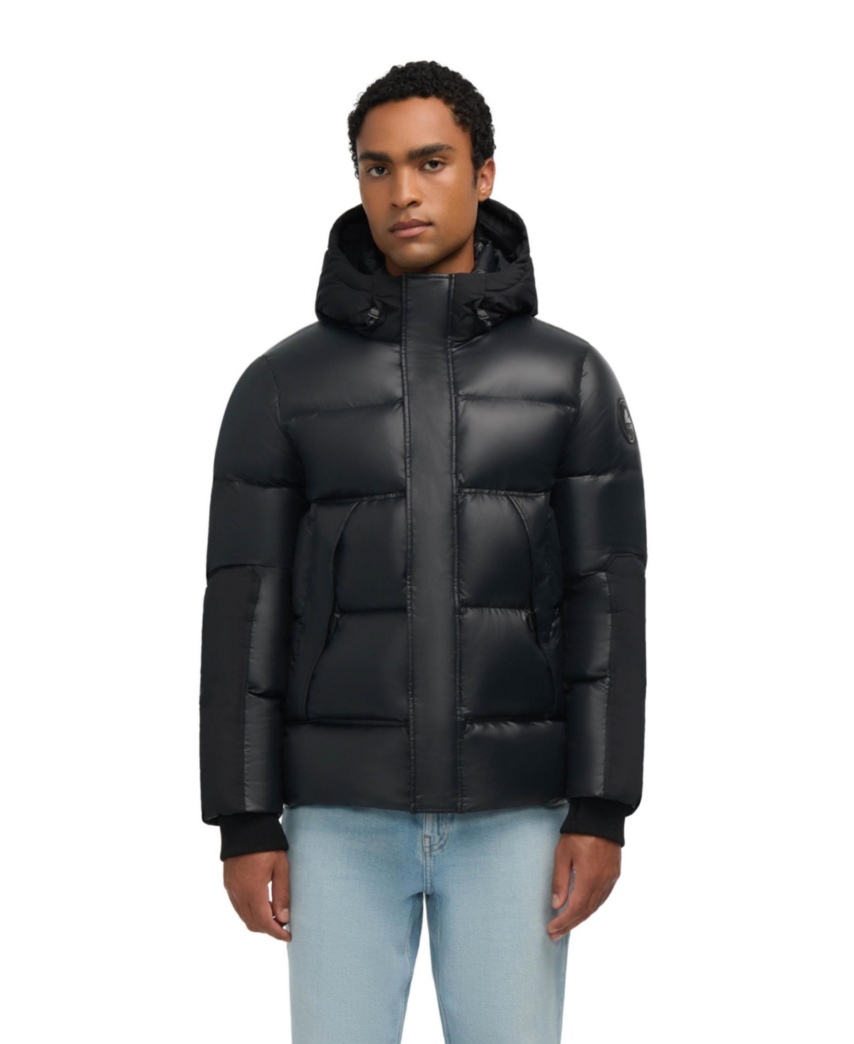 Click here for Pajar Mens Nuray Mixed Media Color Block Puffer wi... prices
