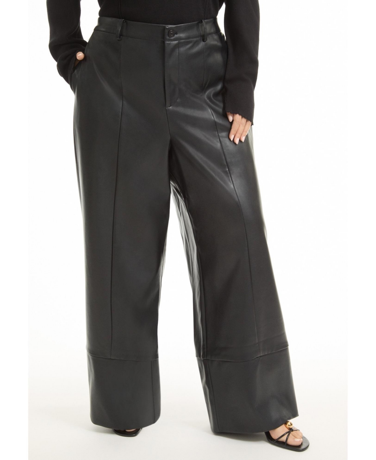 Click here for June + Vie Womens June + Vie Cuffed Faux Leather P... prices