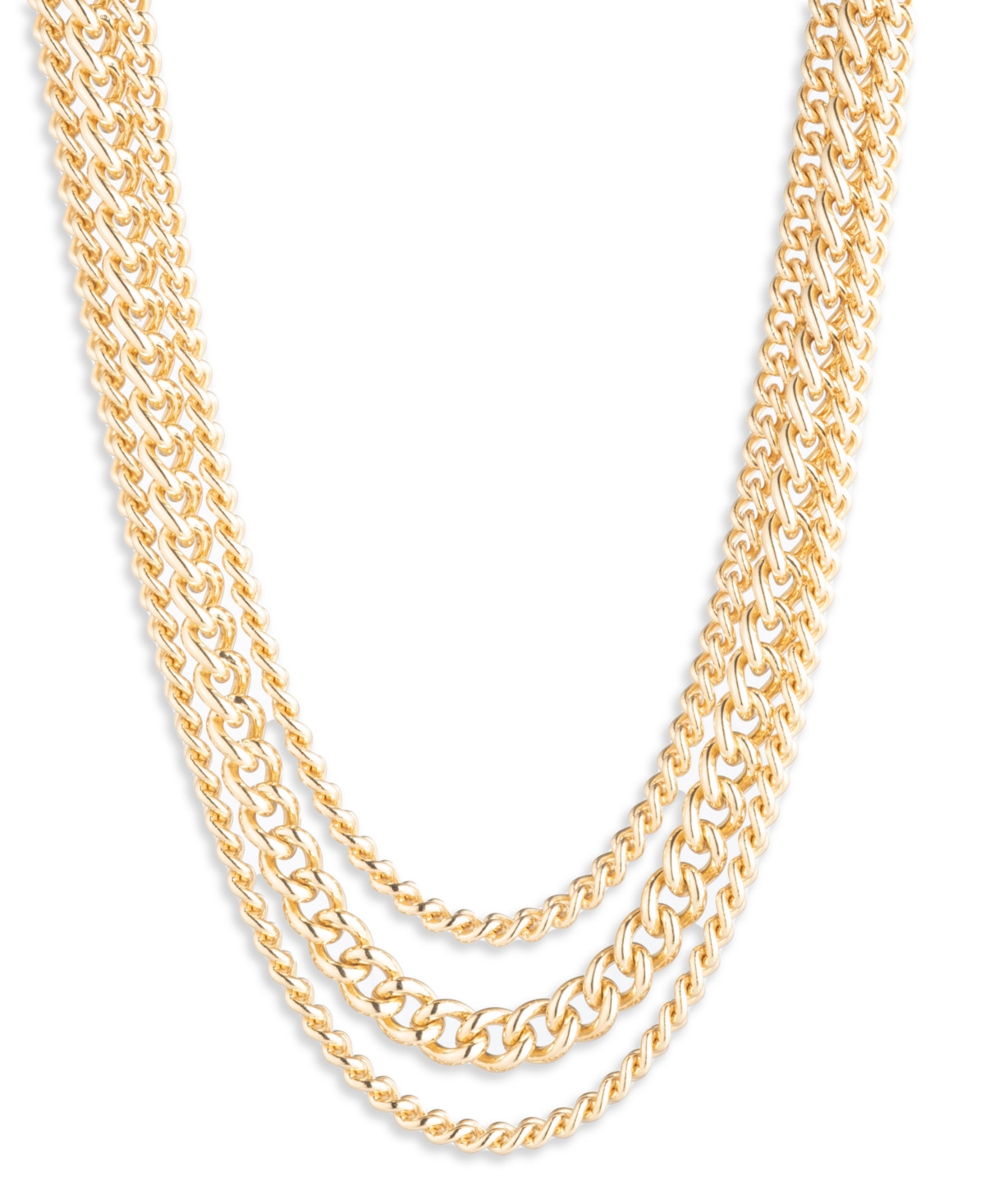 Click here for Lauren Ralph Lauren Gold-Tone Multirow Collar Neck... prices