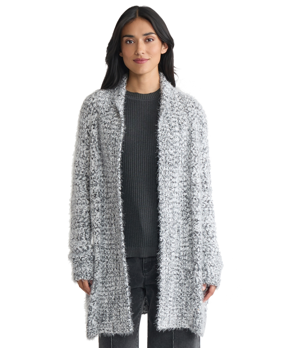 Click here for Jones New York Womens Shawl Collar Open Front Swea... prices