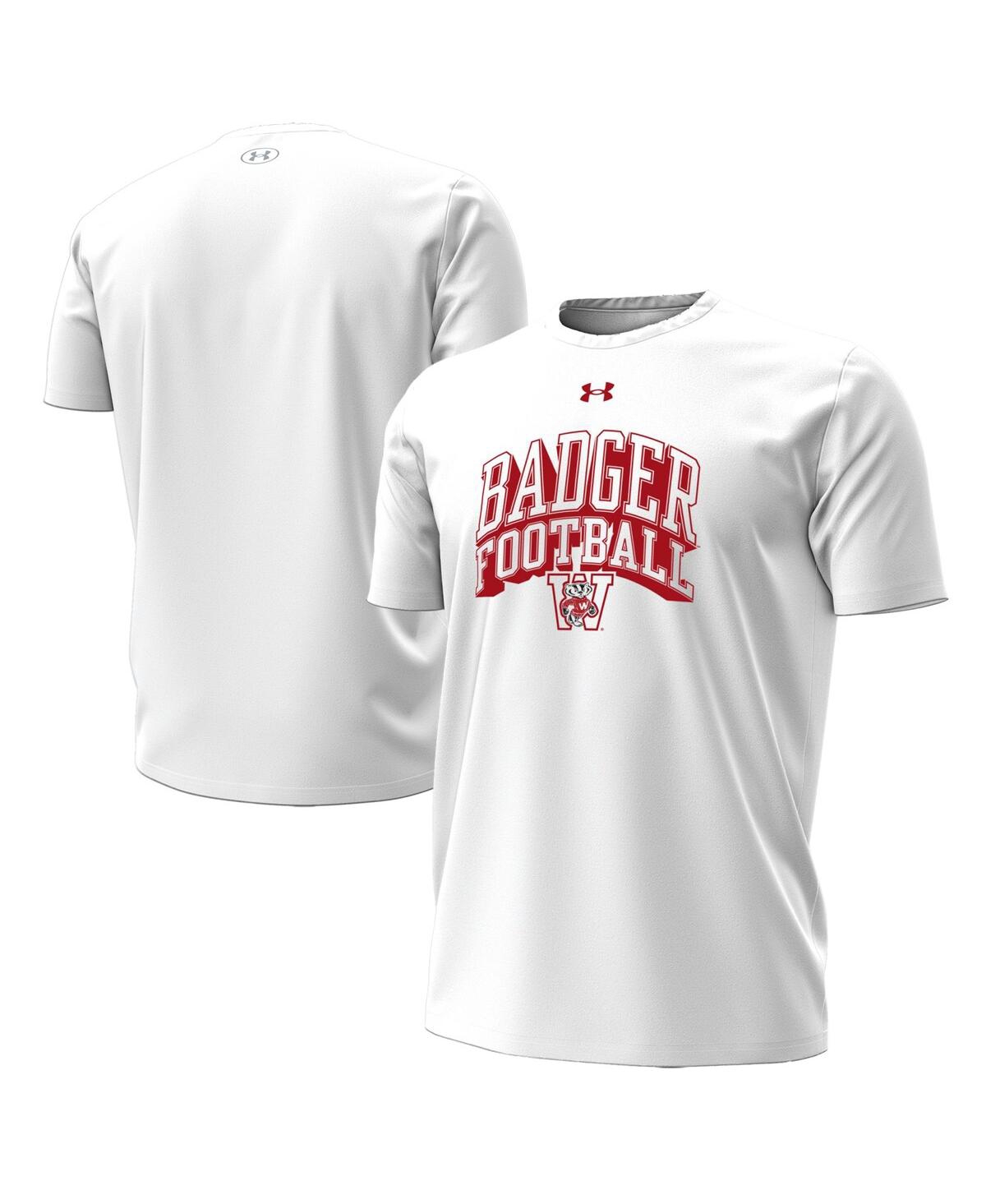 Click here for Under Armour Mens White Wisconsin Badgers Throwbac... prices