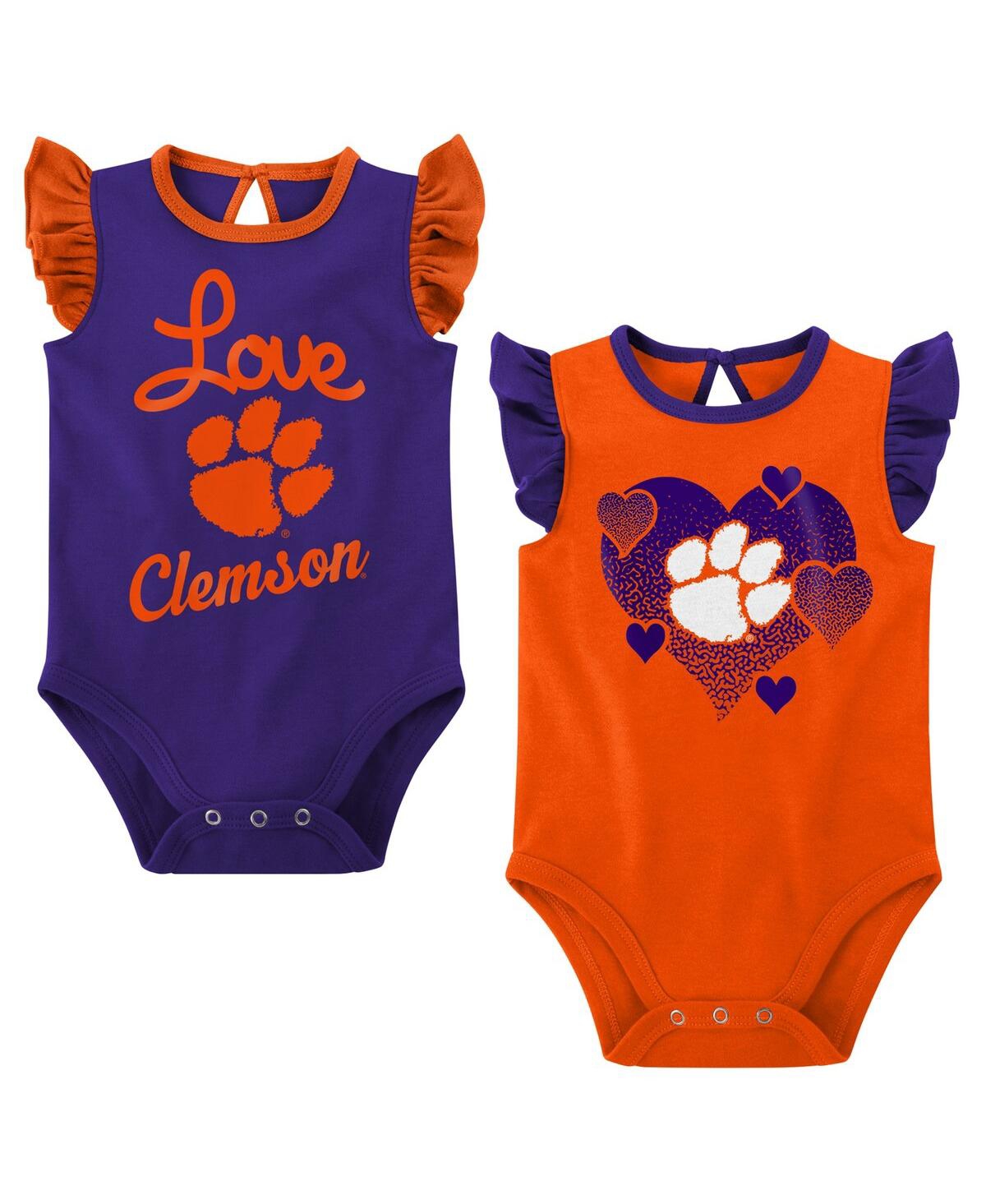 Click here for Outerstuff Baby Girls 2-Pack Orange/Purple Clemson... prices