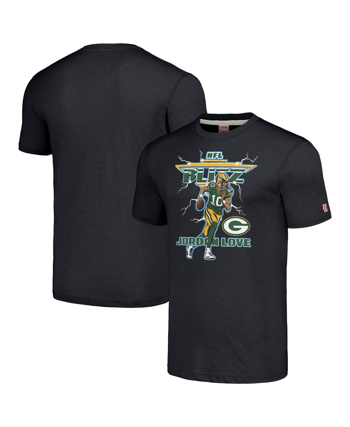 Click here for Homage Mens Jordan Love Charcoal Heather Green Bay... prices