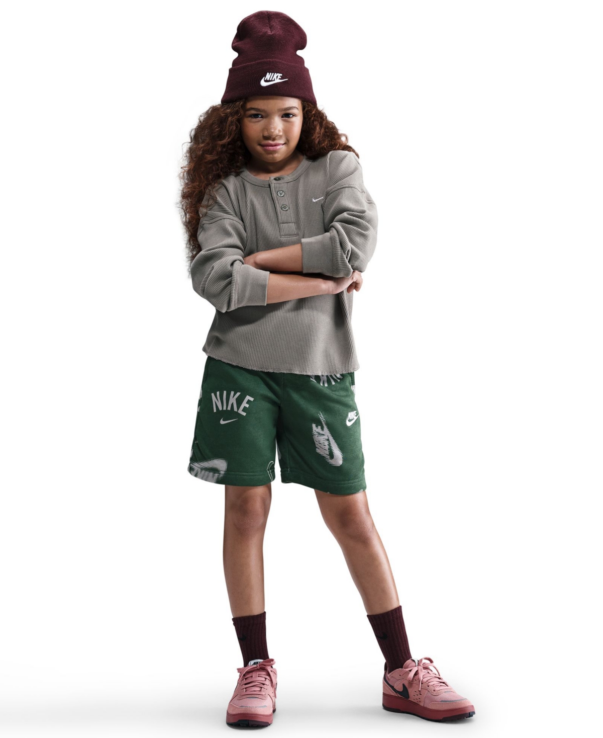 Click here for Nike Kids 7-20 Sportswear Club French Terry Shorts... prices