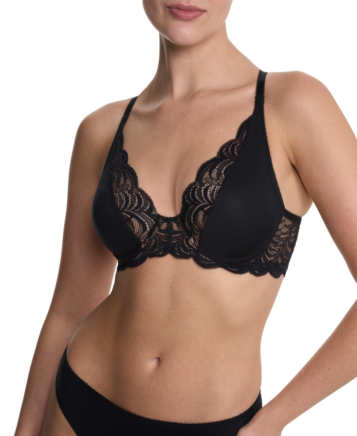 Click here for Natori Persuasion Lace Convertible Plunge T-Shirt... prices