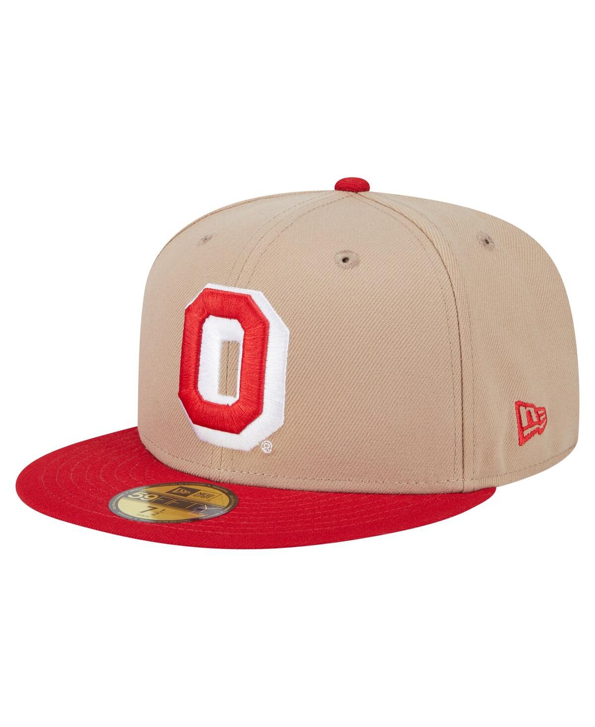 Click here for New Era Mens Khaki Ohio State Buckeyes Throwback T... prices