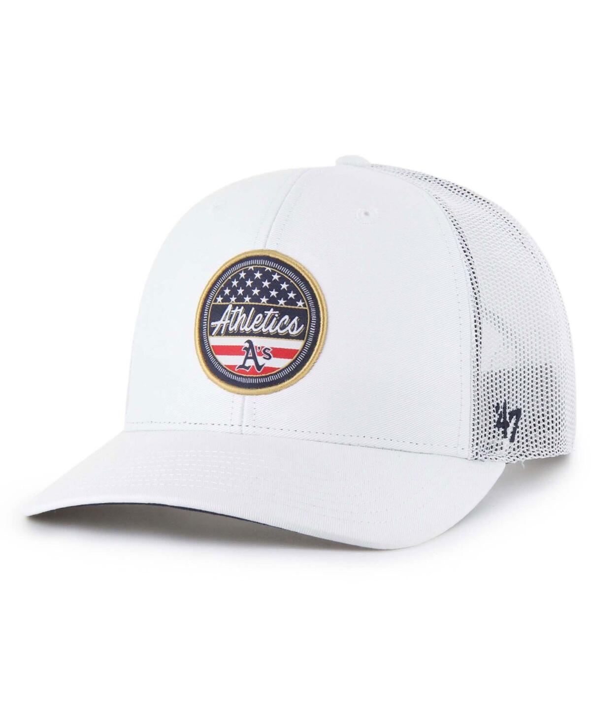 Click here for 47 Brand Mens White Athletics Homage Adjustable Tr... prices
