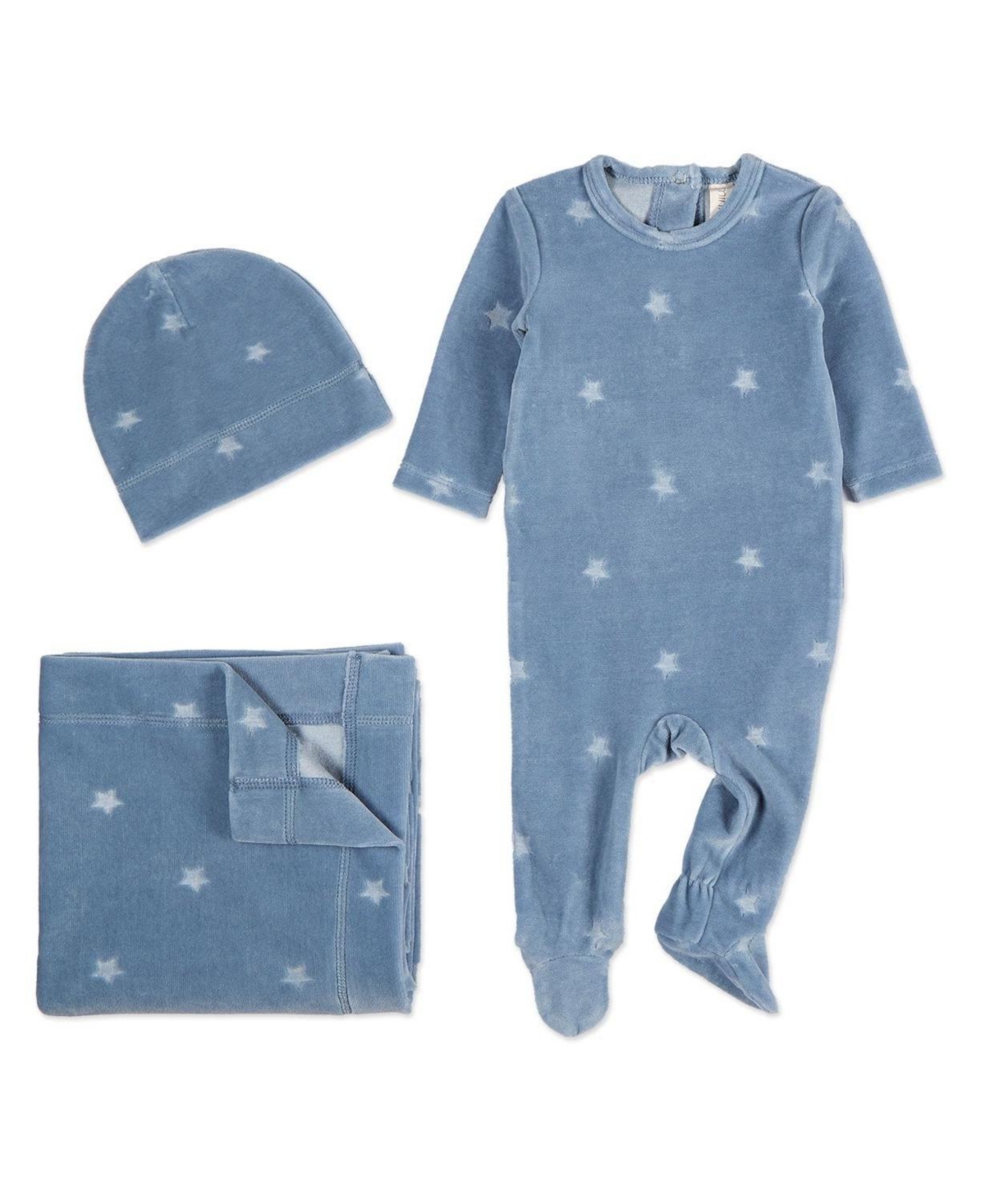 Click here for MeMoi 3 Piece Baby Boys Velvet Star Cotton Rich Ve... prices