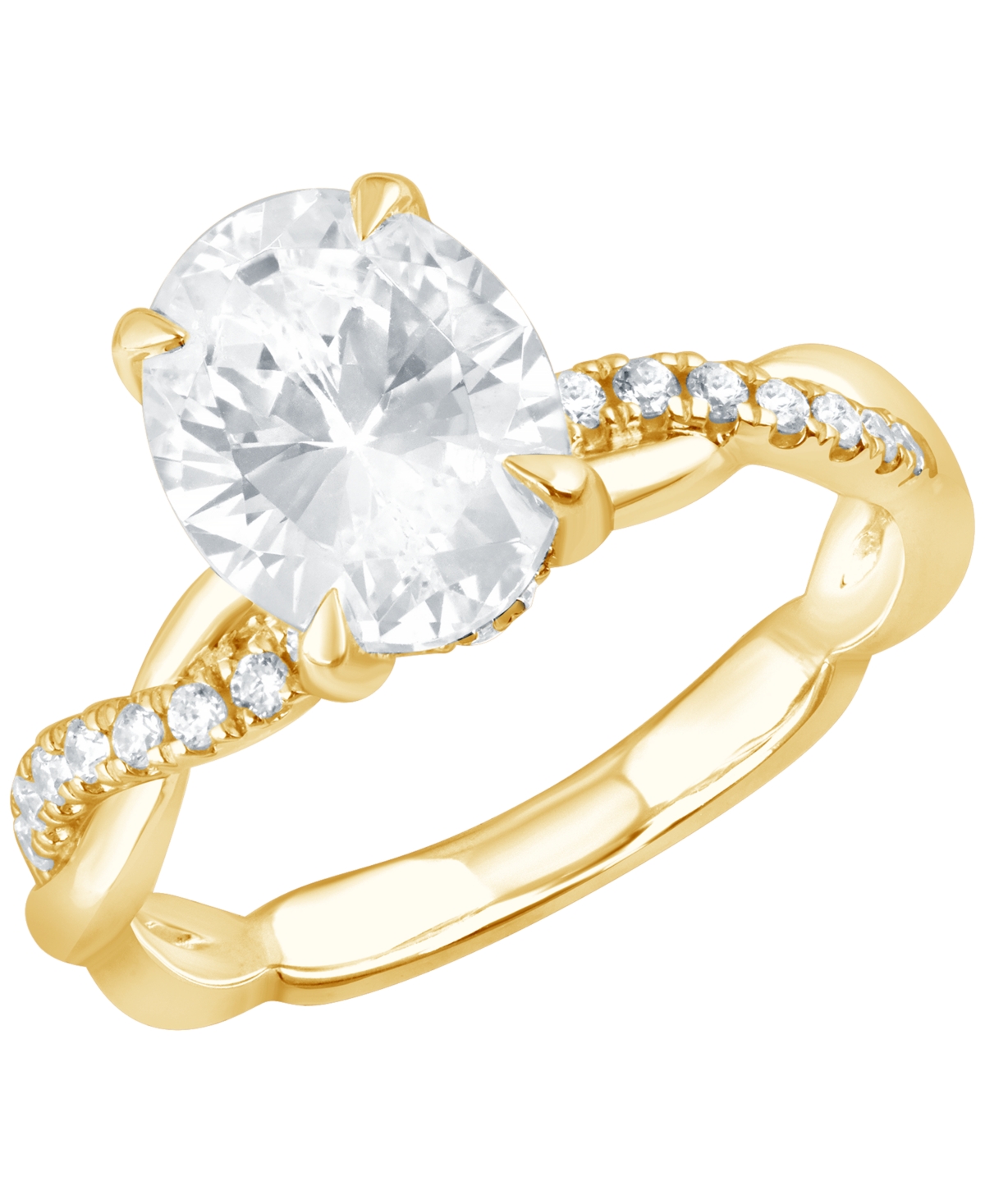 Click here for Bagley Mischka Certified Lab Grown Diamond Oval Tw... prices
