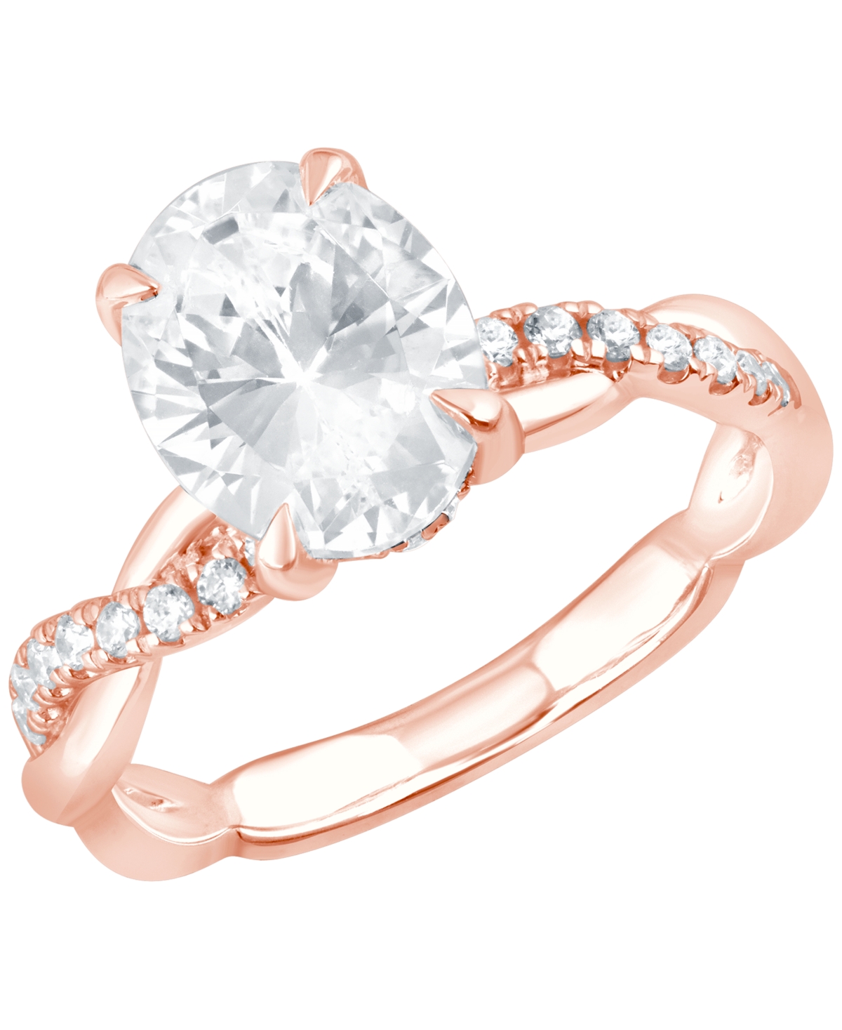 Click here for Bagley Mischka Certified Lab Grown Diamond Oval Tw... prices