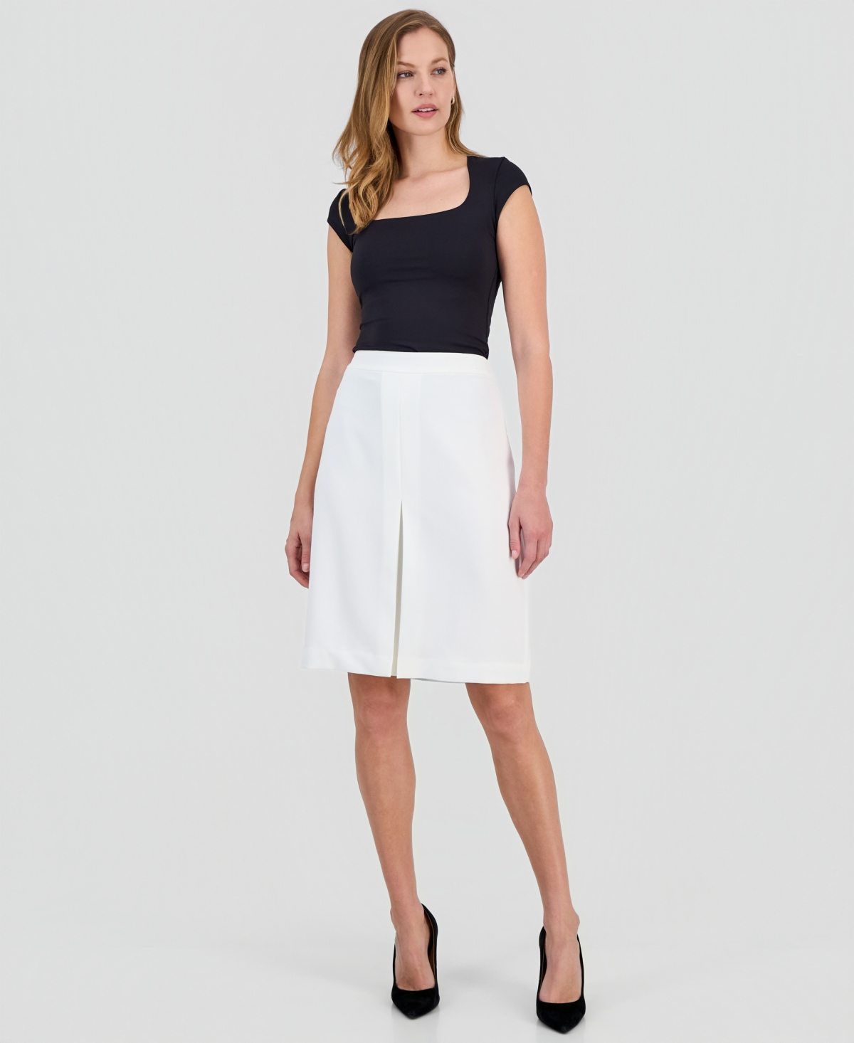 Click here for Kasper Womens Box-Pleat Pencil Skirt  Regular & Pe... prices