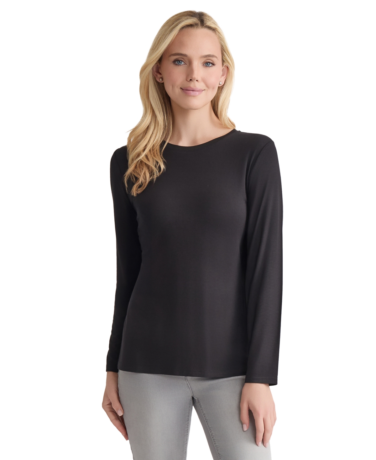 Click here for Jones New York Womens Long Sleeve Crewneck Top - J... prices