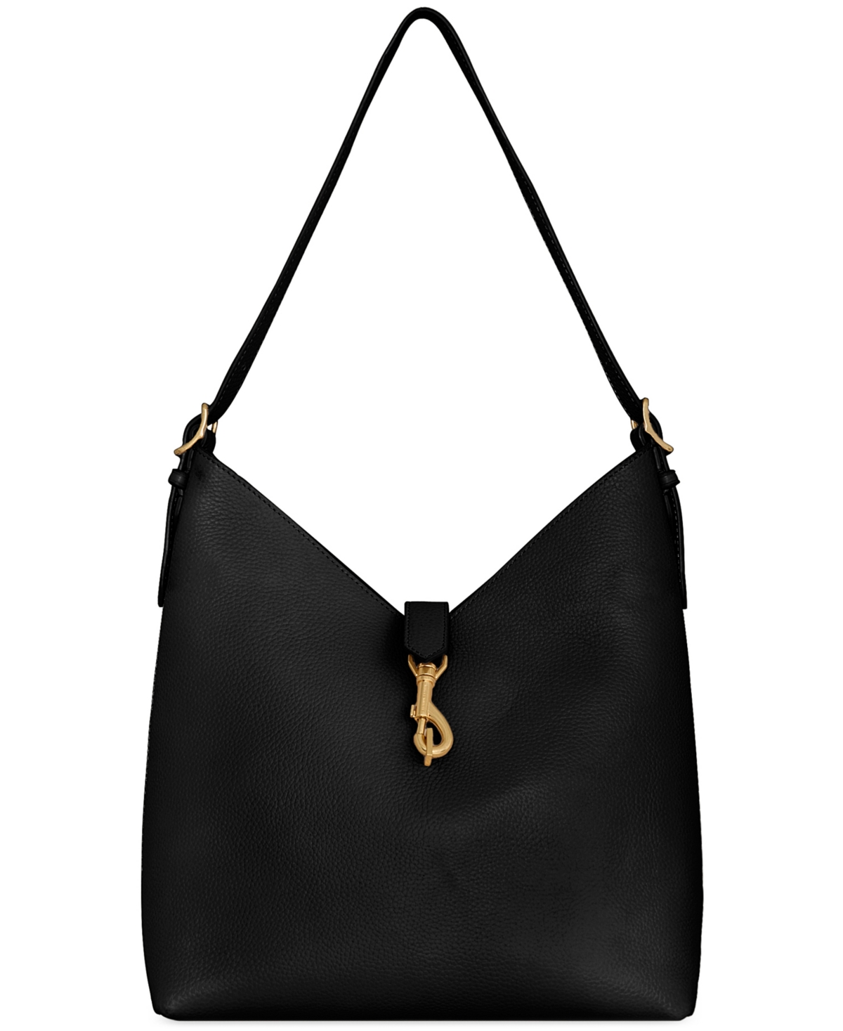 Click here for Rebecca Minkoff Megan Mini Hobo Bag - Black prices