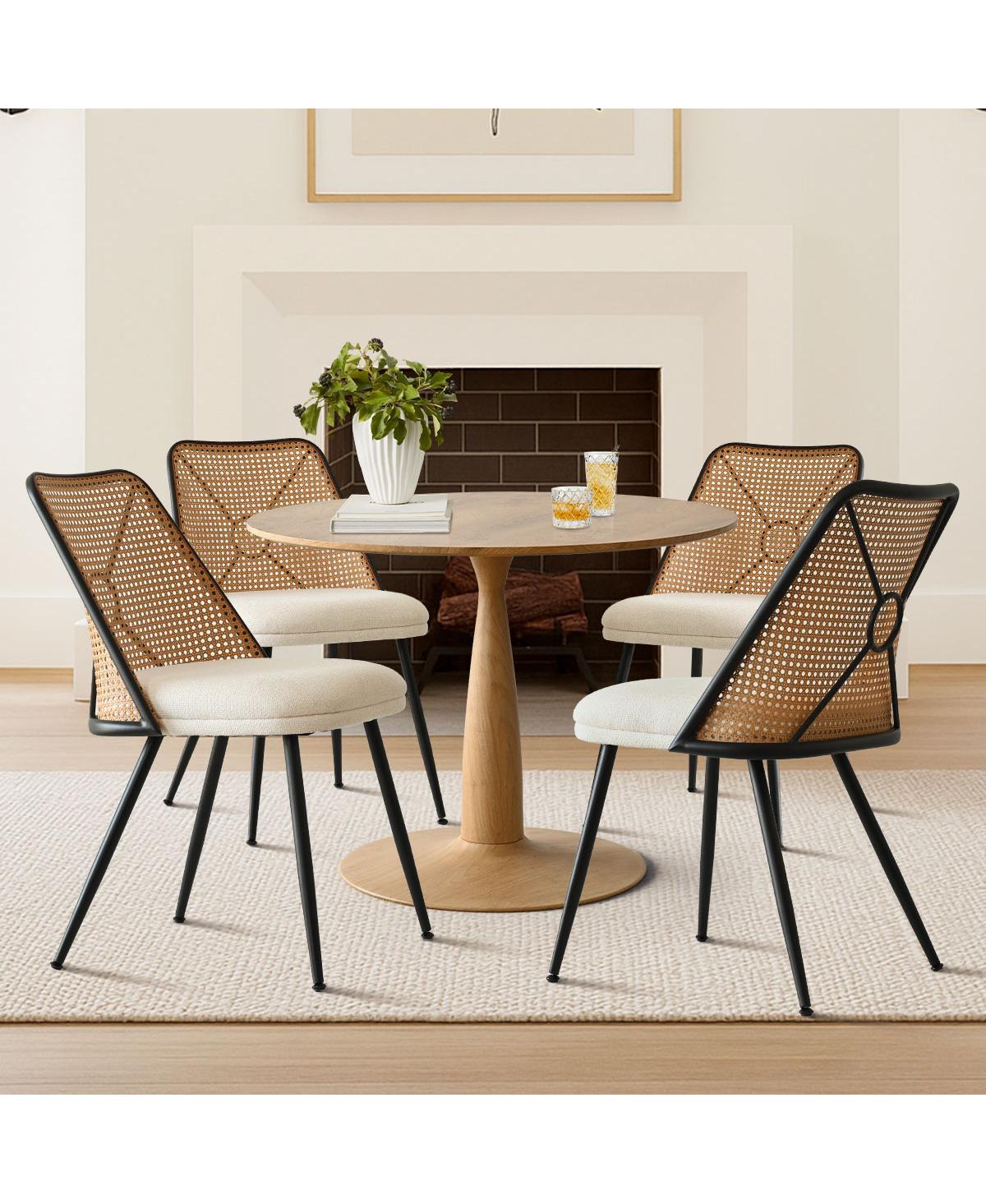 Click here for Maison Boucle 5-Piece 39.5 Round Dining Set with W... prices