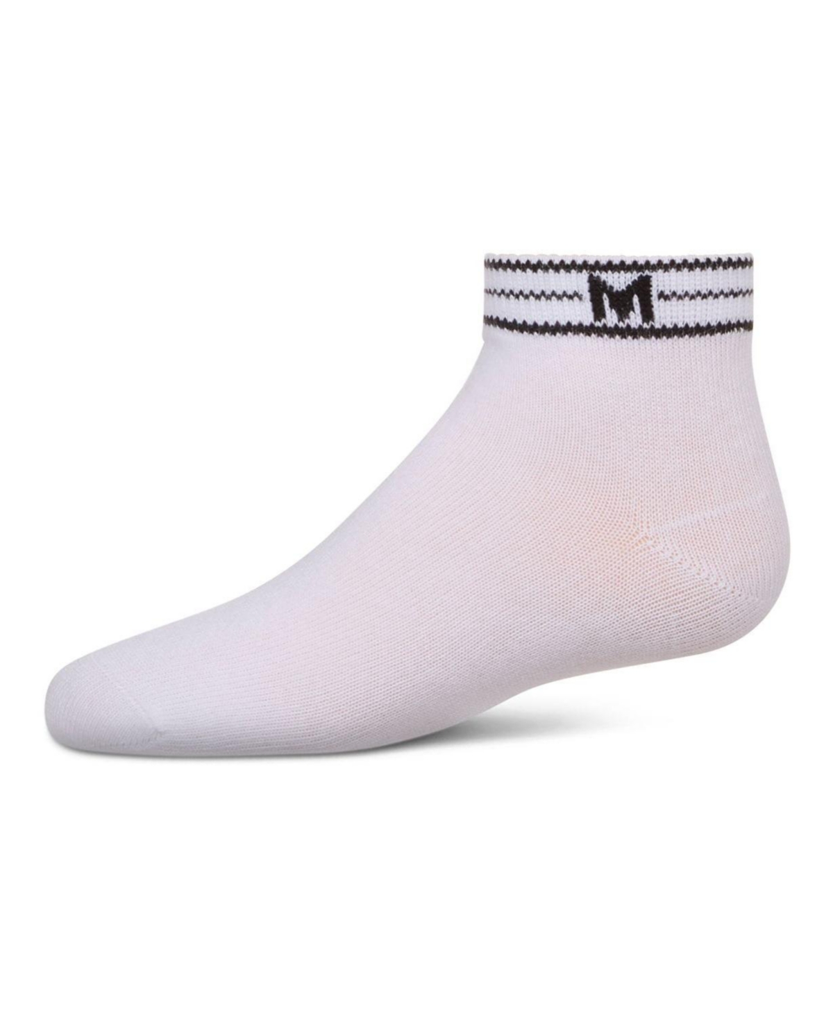Click here for Memoi Girls M Multi Line Anklet Socks - White prices