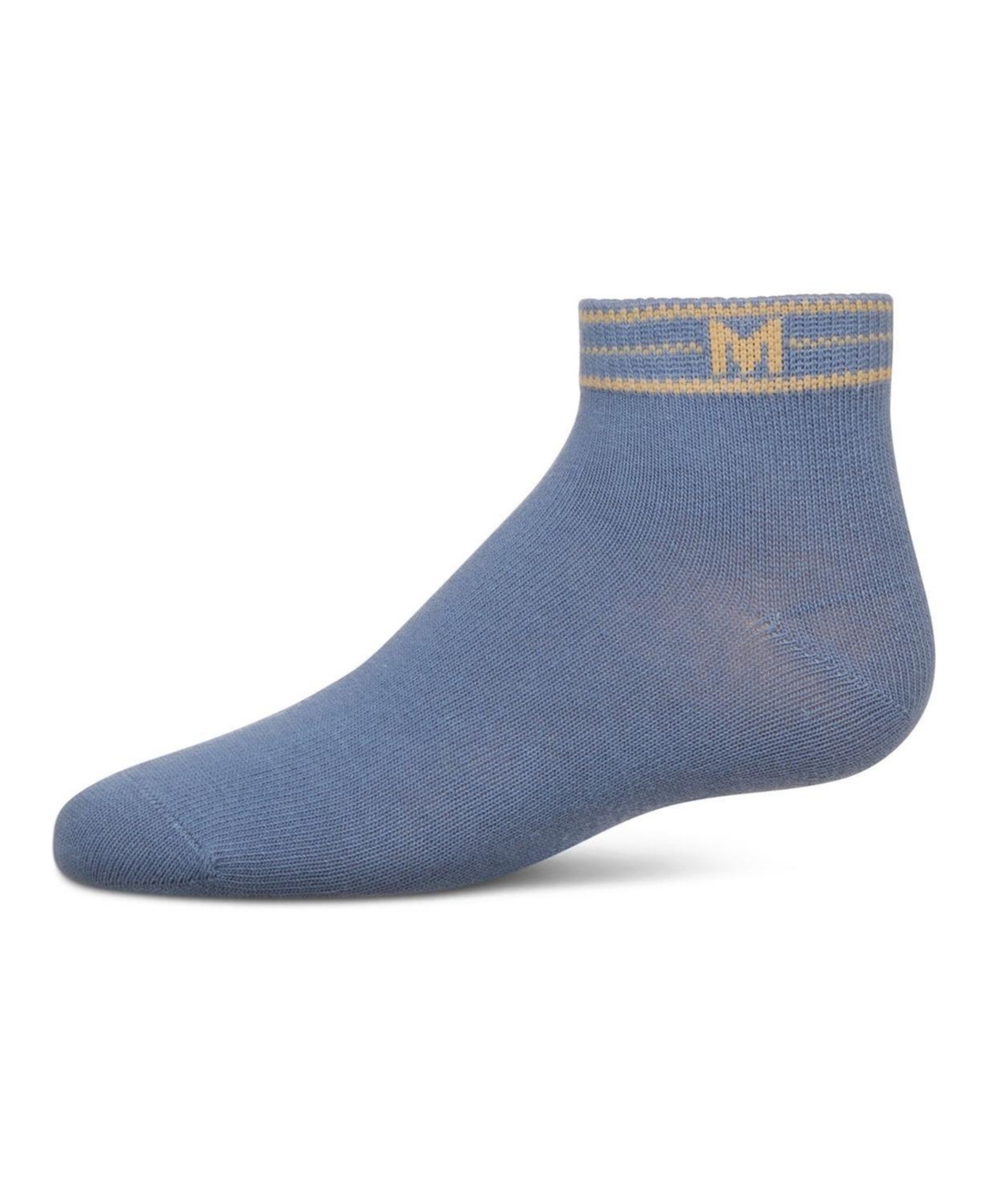 Click here for Memoi Girls M Multi Line Anklet Socks - Denim prices