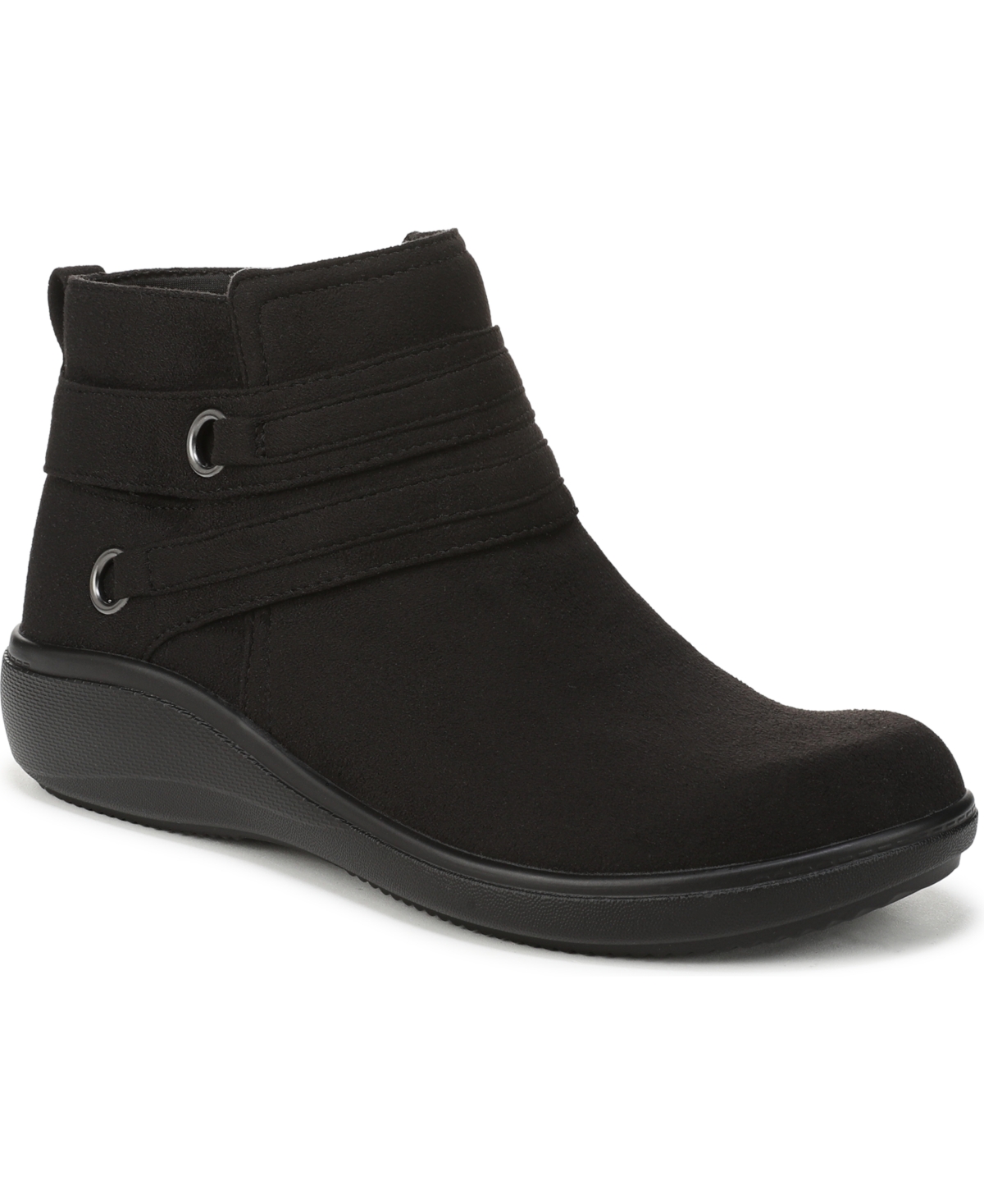 Click here for LifeStride Womens Brave Zipper Ankle Booties - Bla... prices