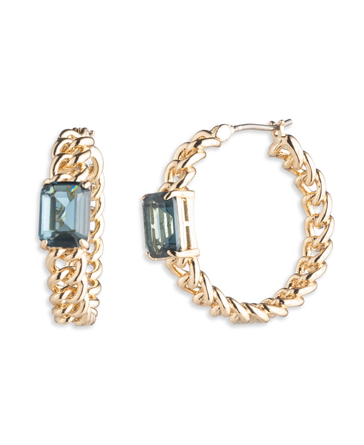 Click here for Lauren Ralph Lauren Gold-Tone Hoop Earrings - Med... prices