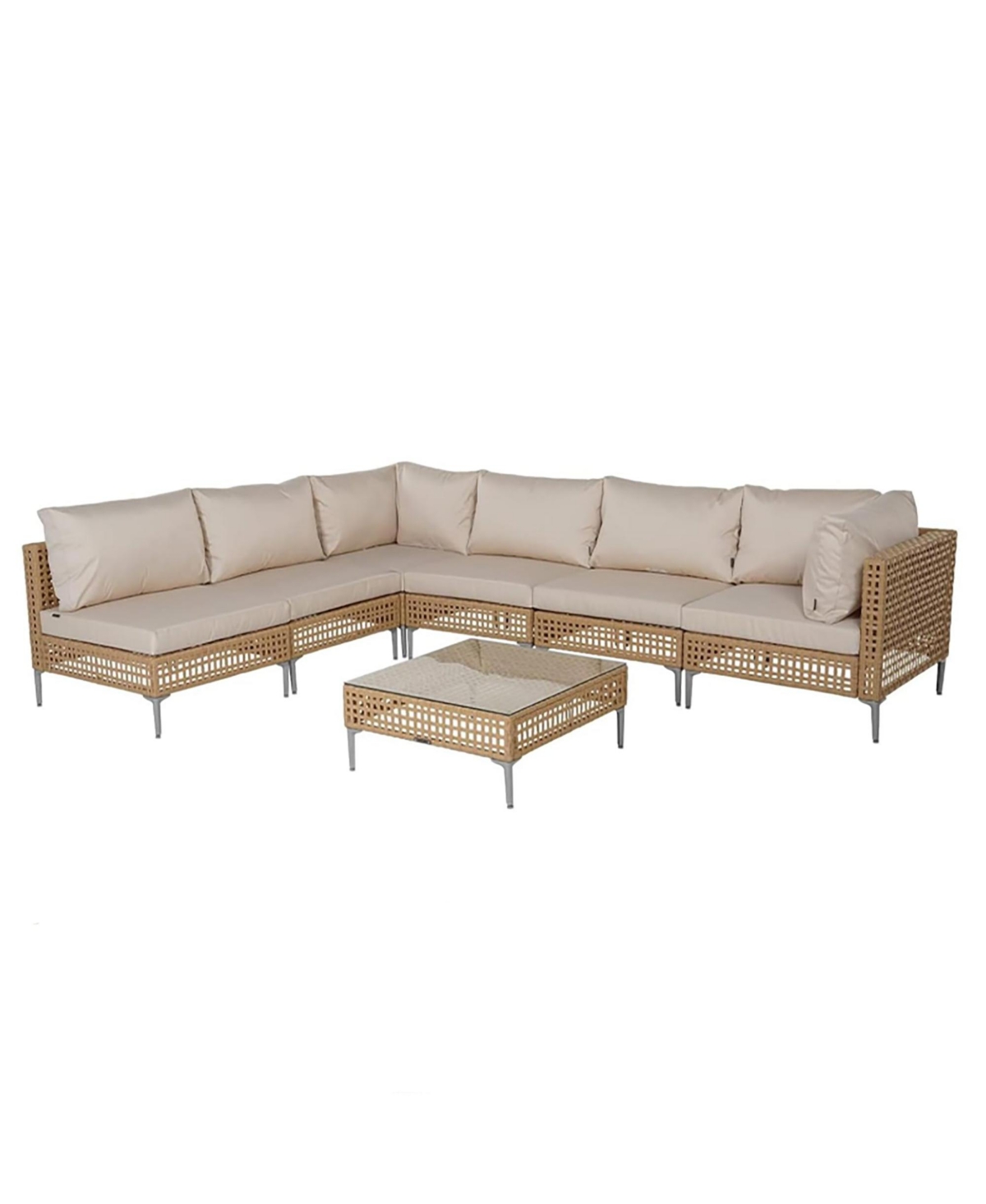 Click here for Boyel Living All-Iron Detachable Wicker Corner Sof... prices