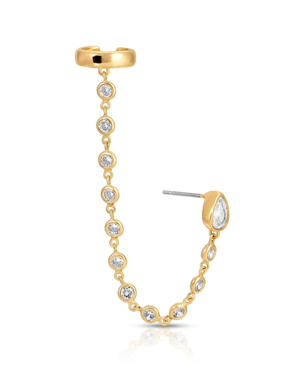 Click here for Ettika Crystal Gold Chain Studs - Gold prices