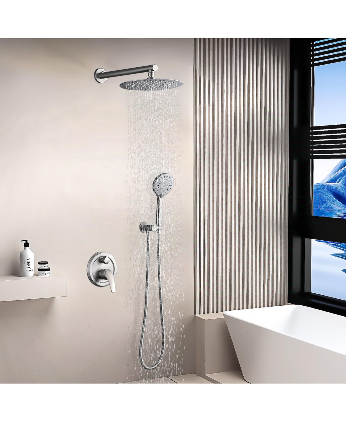 Click here for Rainsken 10 Inches Wall Mounted Shower with High P... prices