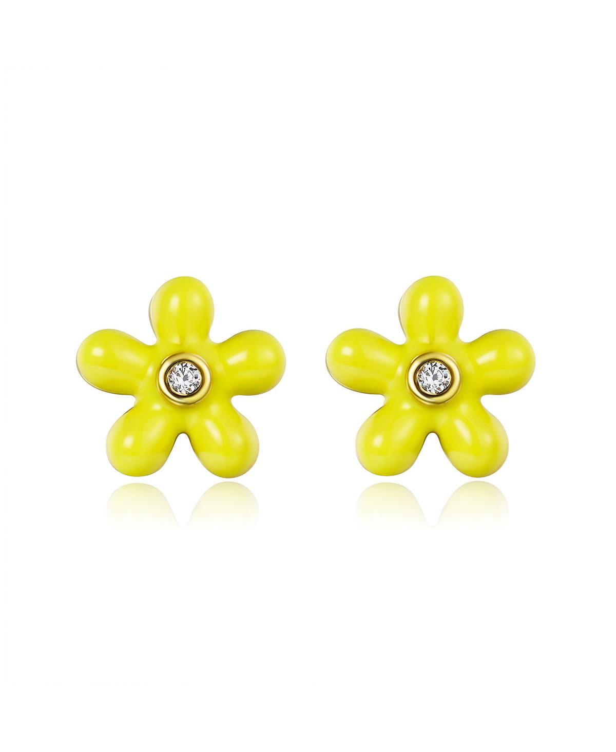 Click here for Anna Zuckerman Petit Rosie Earrings in Yellow - Ye... prices