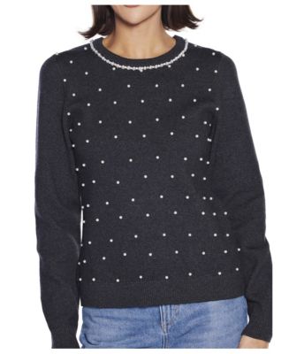 Belldini Women's Front-Embellished Sweater - Macy's