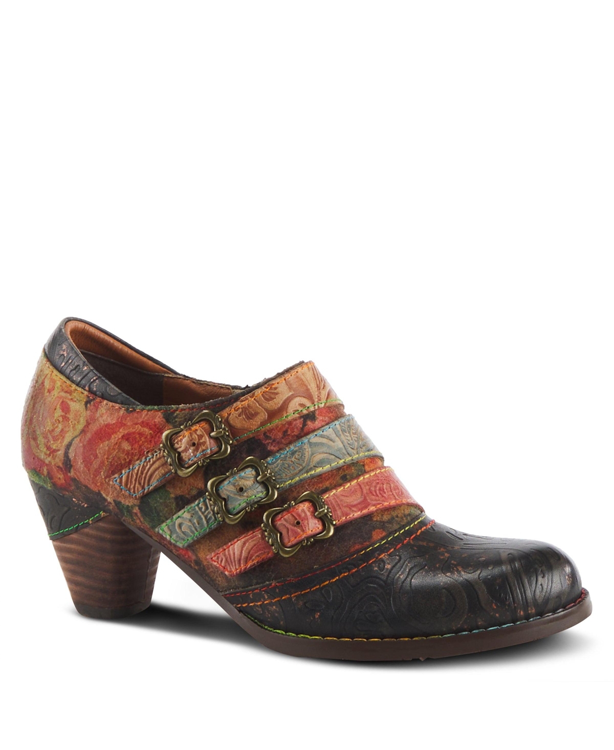 Click here for L Artiste Women s Graphic Handpainted Floral Leath... prices