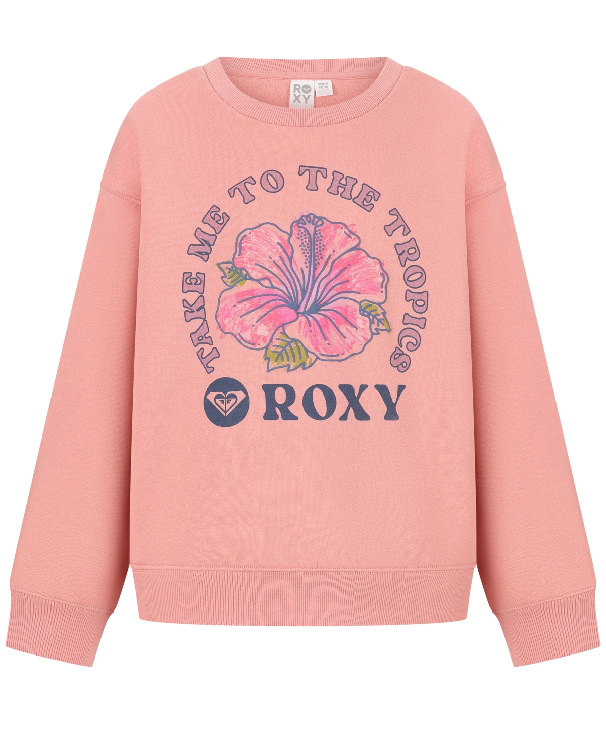 Click here for Roxy Girls 7-16 Hibiscus Oversized Crewneck Sweats... prices
