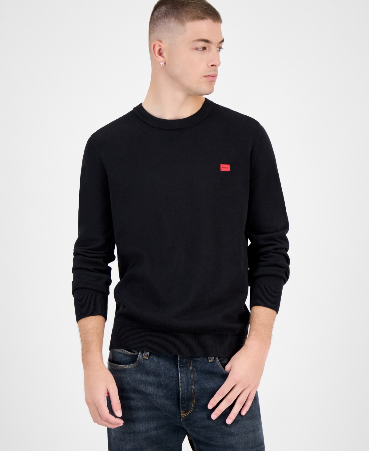 Click here for Hugo Boss Mens Cotton San Cassius Long-Sleeve Crew... prices