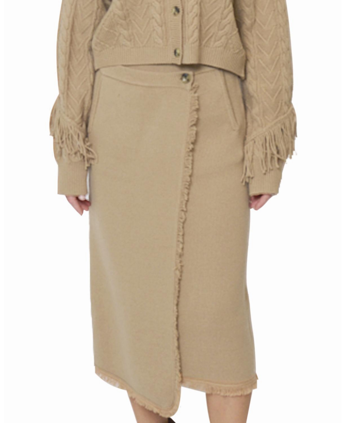 Click here for Central Park West Womens Elyse Fringe Assymetrical... prices