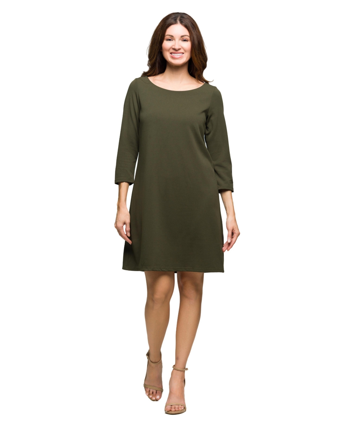 Click here for 24seven Comfort Apparel Womens Three Quarter Sleev... prices