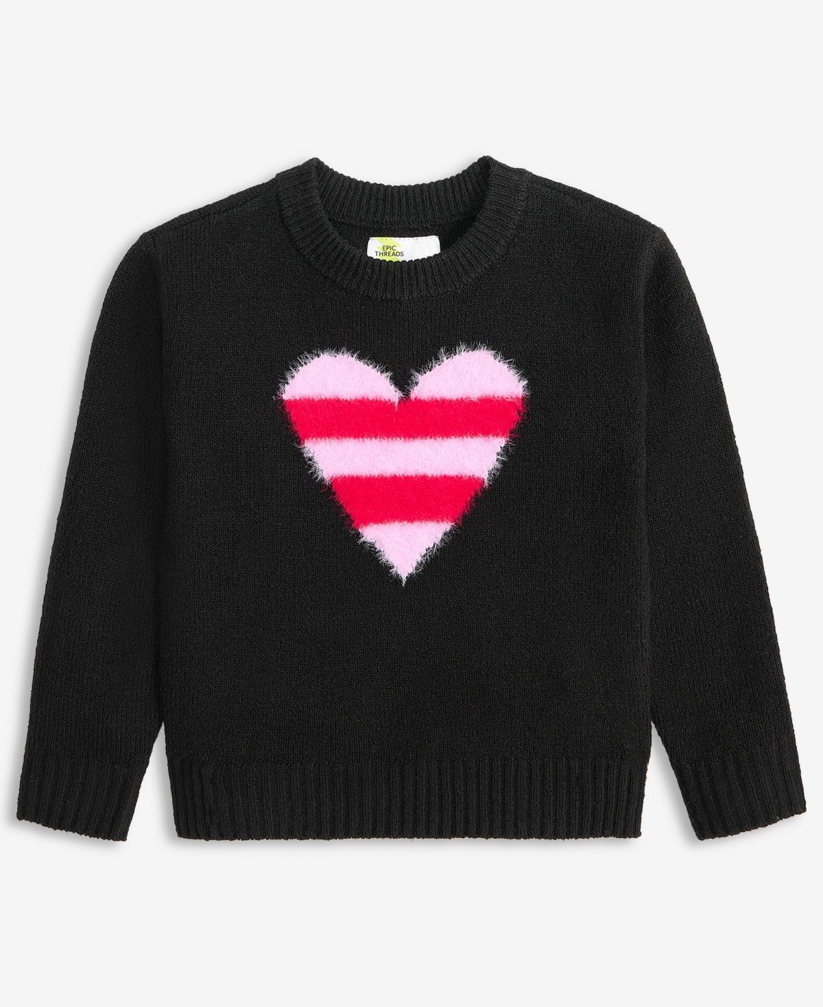 Click here for Epic Threads Girls Toddler 2T-4T Fuzzy Heart Sweat... prices