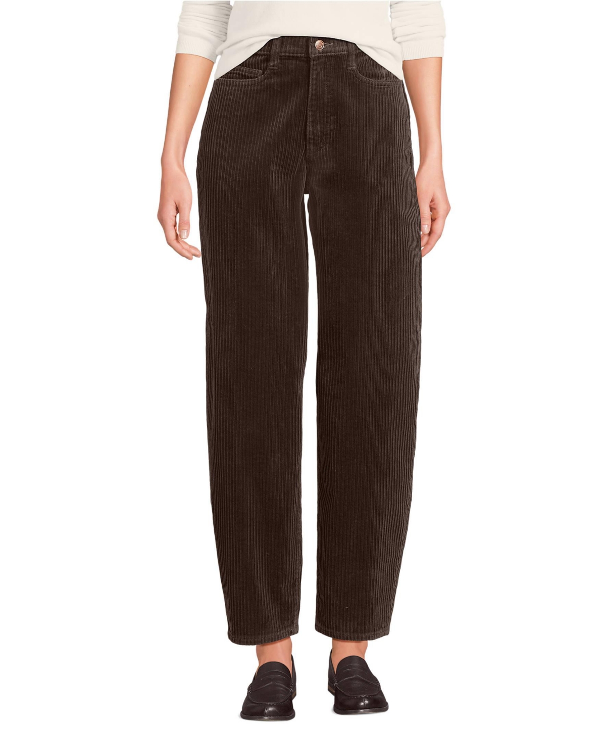 Click here for Lands End Womens Petite Corduroy High Rise Barrel... prices