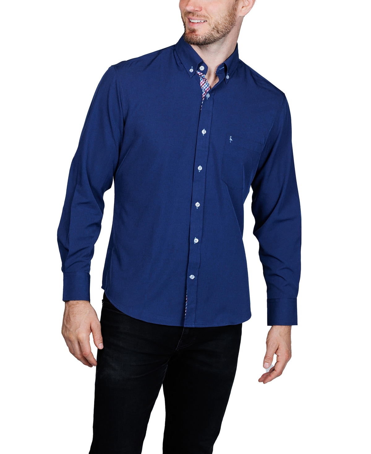 Click here for Tailorbyrd Mens Solid Melange Performance Long Sle... prices