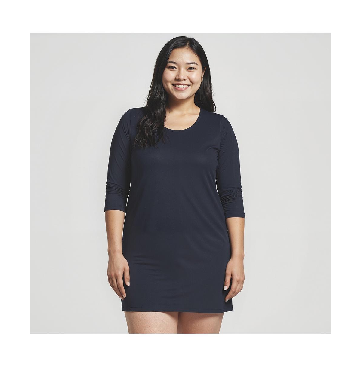 Click here for Calypsa Plus Size Gia Swim Tunic - Black prices