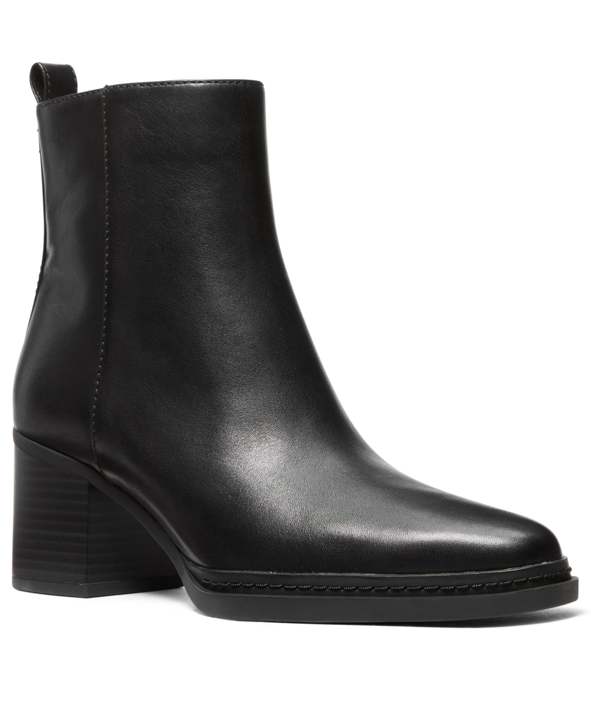 Click here for Michael Kors Womens Lex Stacked Heel Booties - Bla... prices