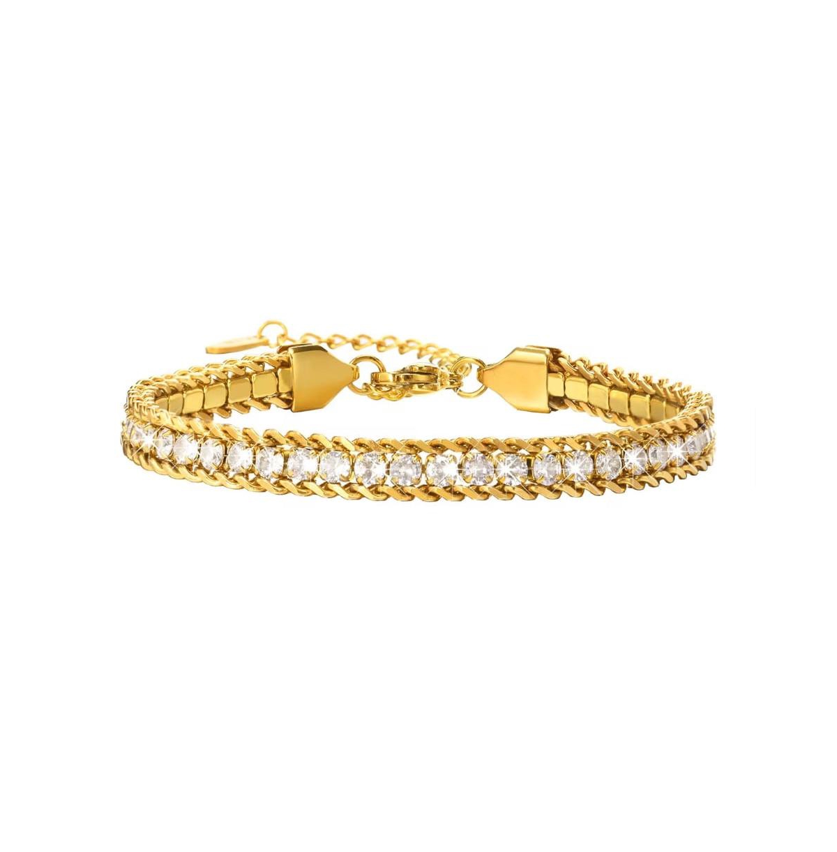 Click here for Amelia Sparkle Stack Adjustable Cz Chain Bracelet... prices