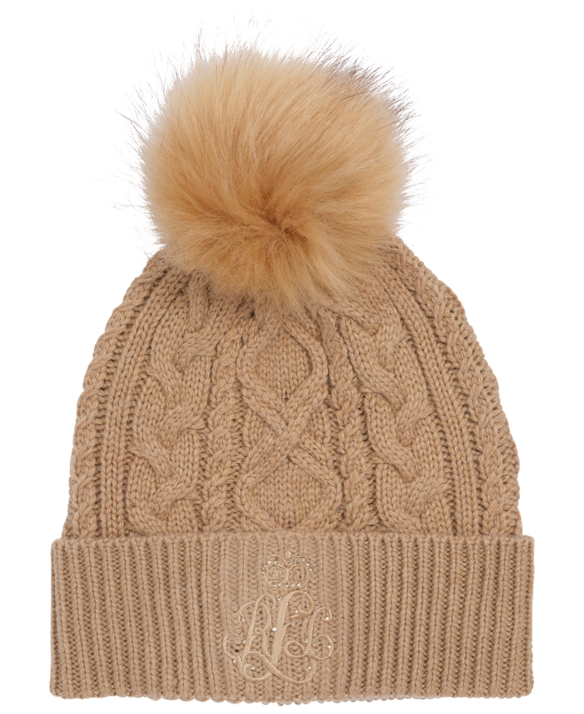 Click here for Lauren Ralph Lauren Direct Embroidery Cable Beanie... prices