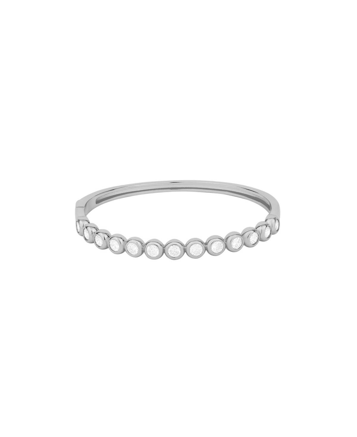 Click here for And Now This Cubic Zirconia Bangle Bracelet - Silv... prices