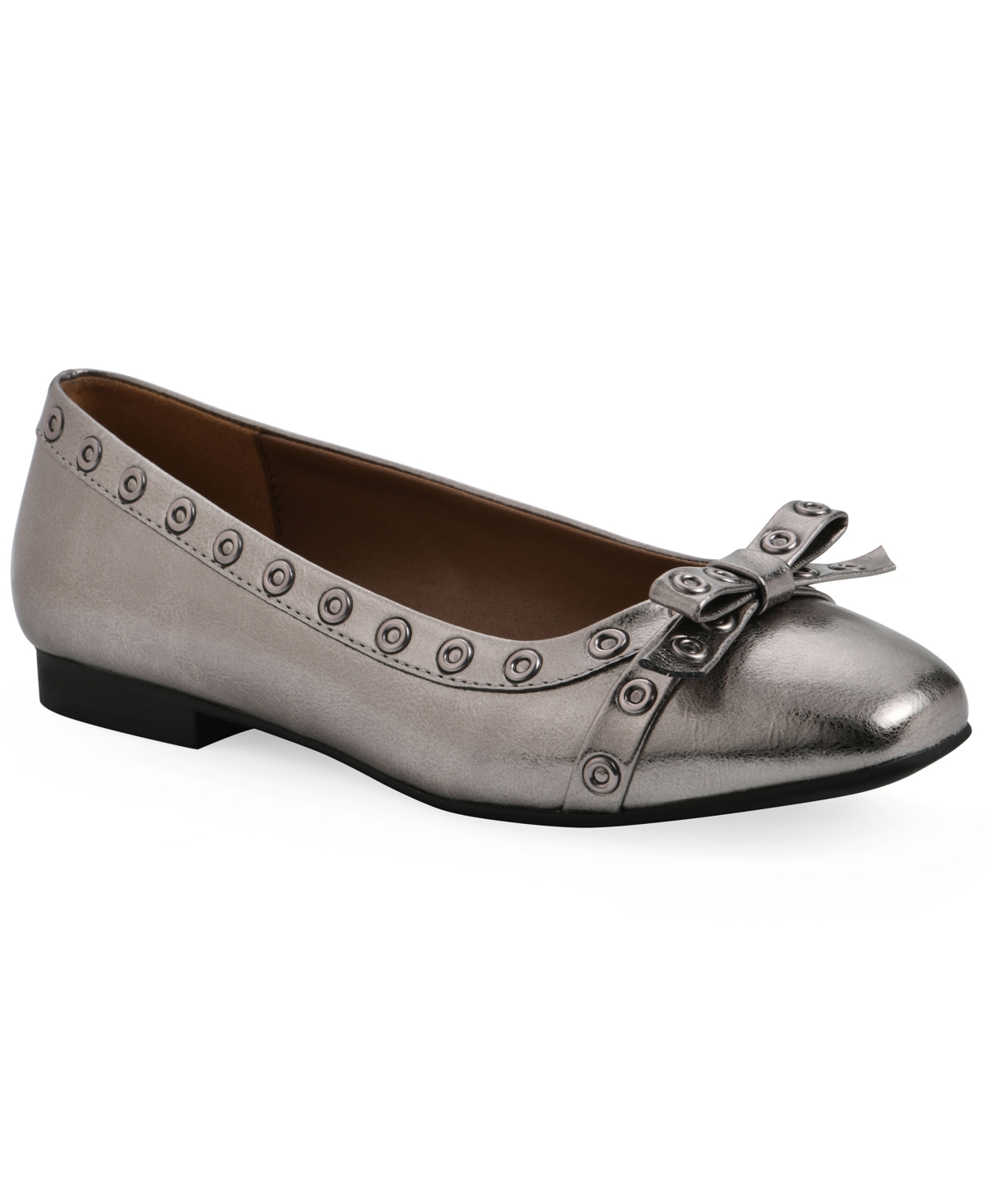 Click here for White Mountain Womens Bodhi Ballet Flats - Pewter prices