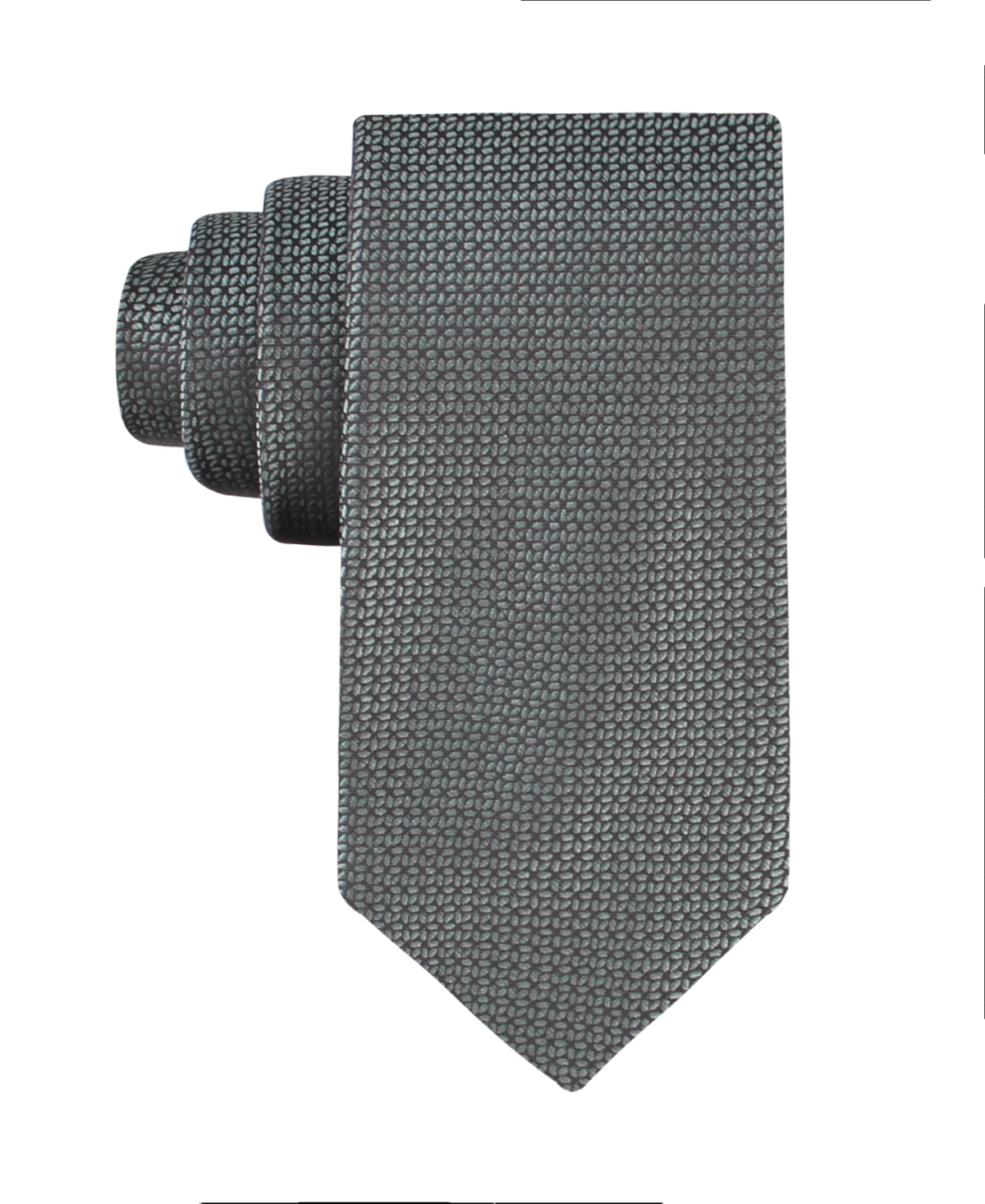 Click here for Calvin Klein Mens Lily Micro Geometric Tie - Gray prices