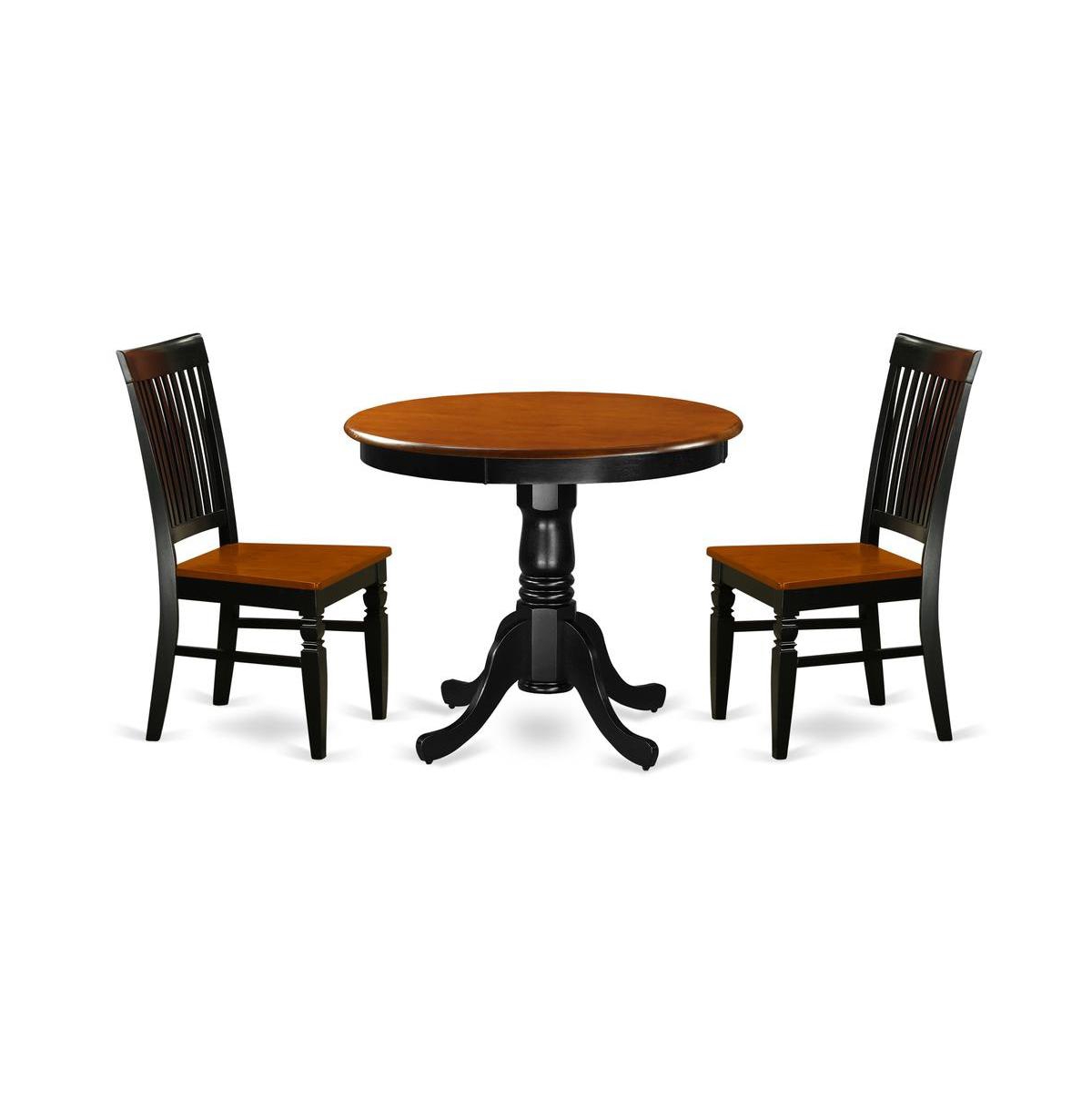 Click here for East West Furniture Dining Room Set Black & Cherry... prices