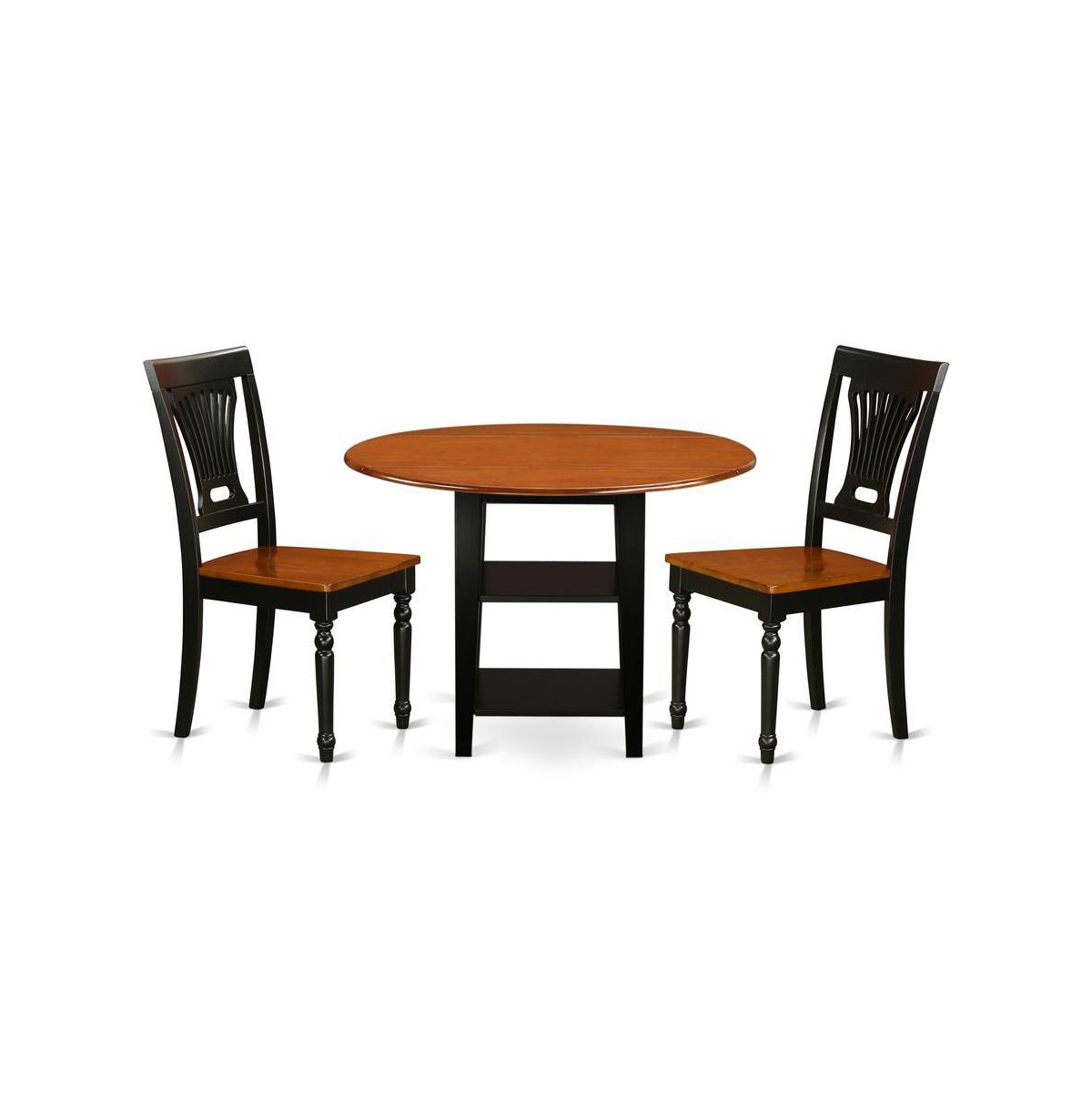 Click here for East West Furniture Dining Room Set Black & Cherry... prices