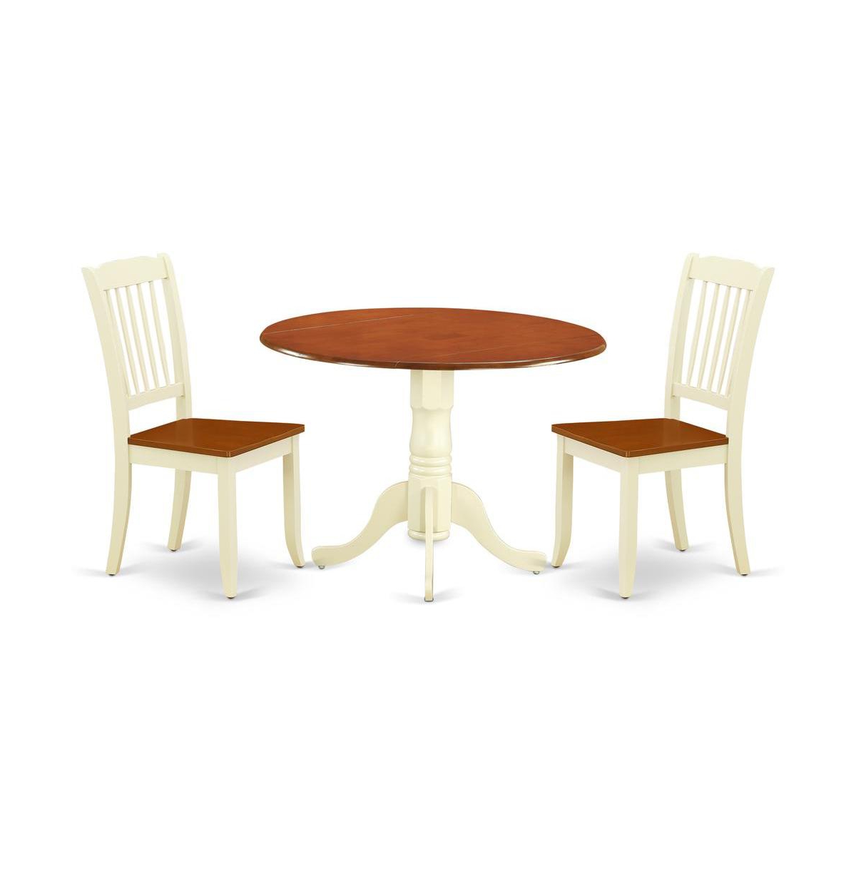 Click here for East West Furniture Dining Room Set Buttermilk & C... prices